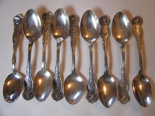 9 VINTAGE ROGERS STATE COLLECTOR SPOONS | eBay
