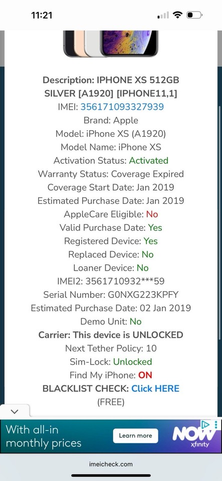 Apple iPhone XS – 512GB – For Parts Only (read Description) | eBay