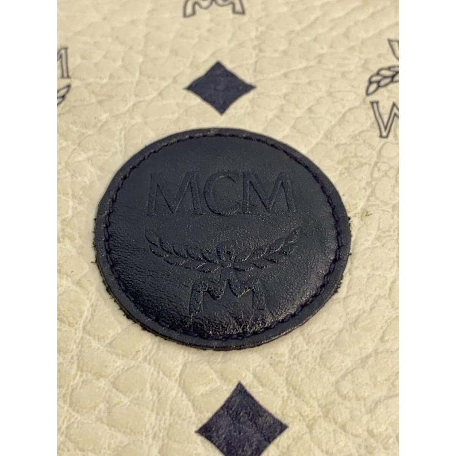 MCM Chain Shoulder Bag Crossbody Pochette Leather White From Japan ...