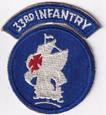 33rd Regimental Combat Team patch 33rd Infantry tab over US Army South ...