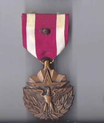 Meritorious Service Award medal showing Eagle MSM with oak leaf two pin ...