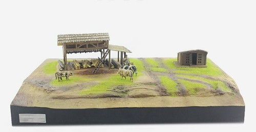 PMA WWII scenes the battle of malinowo Village platform 4 1/72 resin ...