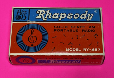 Vgt 70’s Rhapsody Solid State AM Portable Radio Model RY-657 *Read ...