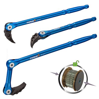 3 Piece Indexing Pry Bar Set Indexable Pry Bars Heavy Duty Adjustable ...