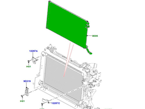 GENUINE LAND ROVER RADIATOR WATER CHARGE AIR COOLER RANGE ROVER VELAR ...