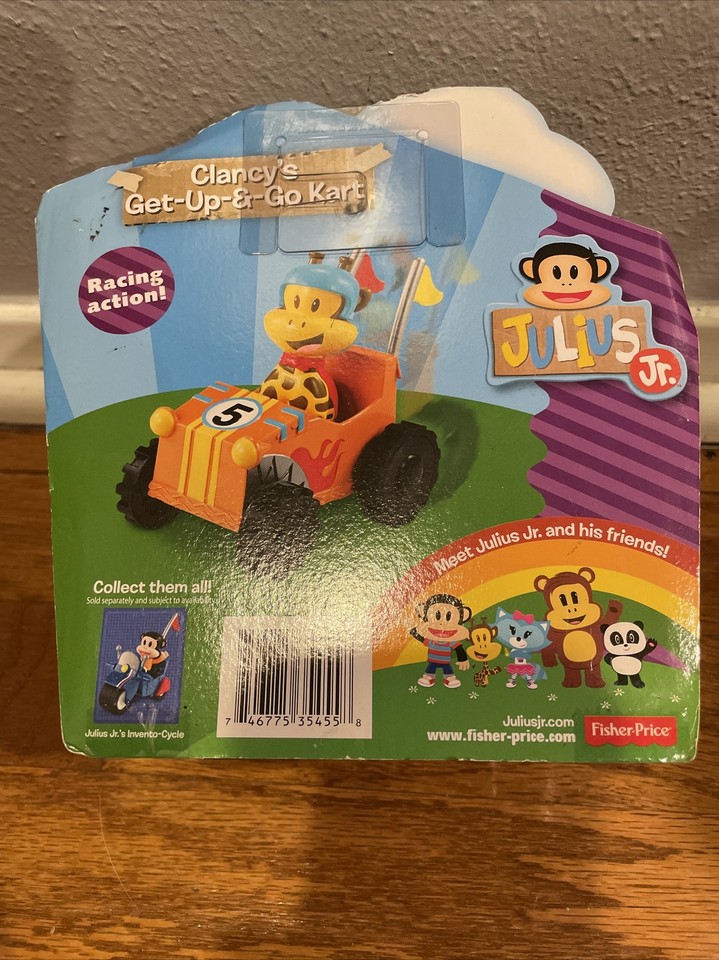 Julius Jr. Clancy's Get-Up-&-Go Kart Figure Bike Set Animal Doll Toy ...