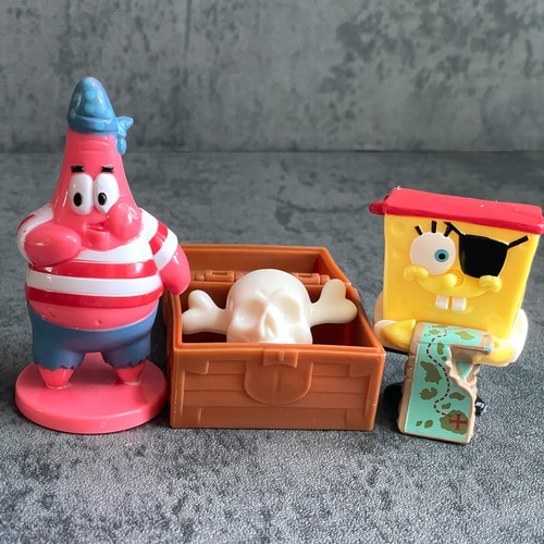 Pirate Spongebob Squarepants & Patrick Cake Topper Figures Viacom 2011 ...