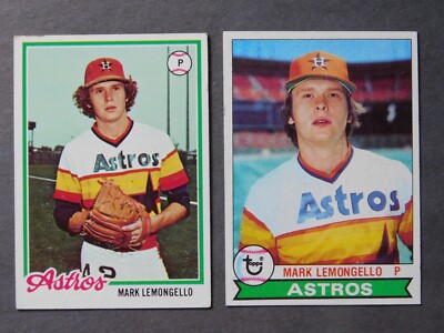 Mark Lemongello 2 Card Lot (79 has some scribbling around card number ...