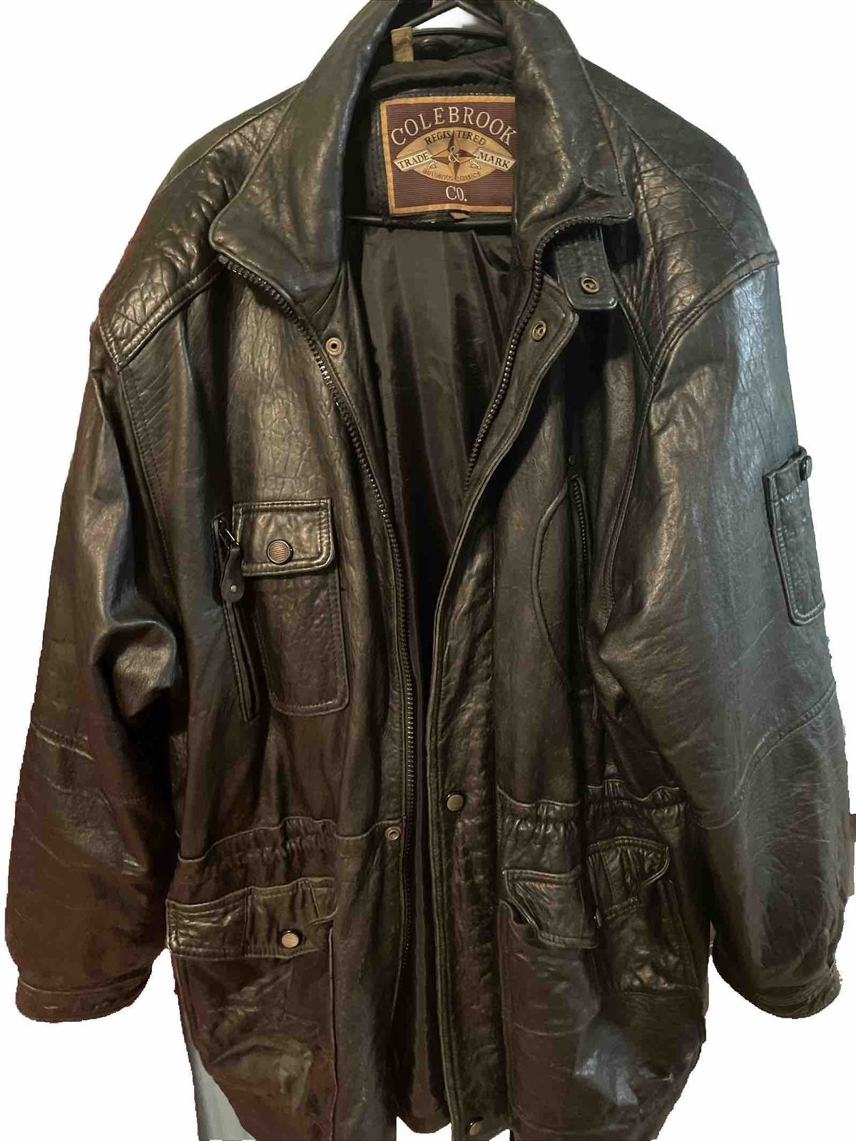 Colebrook Men leather jacket..black Xl | eBay