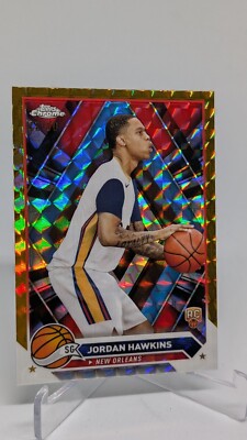 Jordan Hawkins 2023-24 Topps Chrome Basketball GOLD GEOMETRIC /50 #63 ...