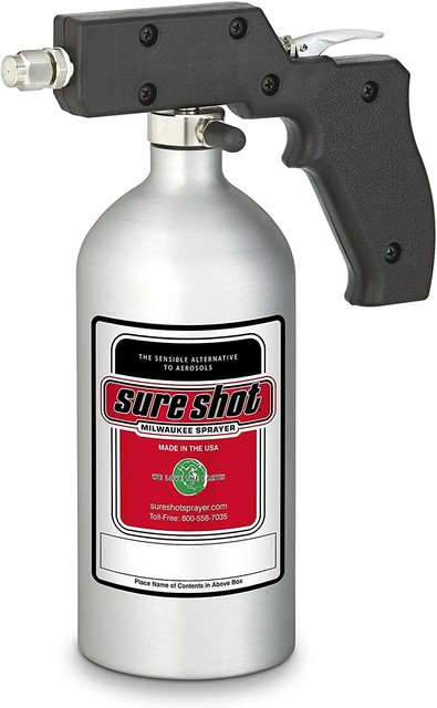 Sure Shot Sprayer 24 Oz Model M 2400 Resusable 200 PSI Silver USA Made ...