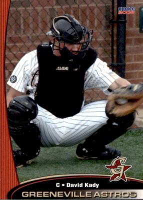 2005 Greeneville Astros Choice #20 David Kady Highland Park New Jersey ...