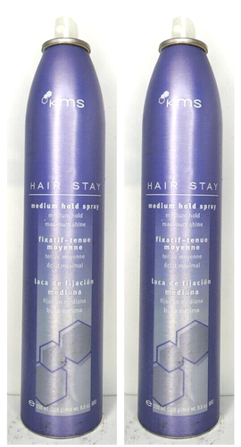 2 KMS Hair Stay MEDIUM HOLD SPRAY Maximum Shine 9.5 oz Each (125) | eBay