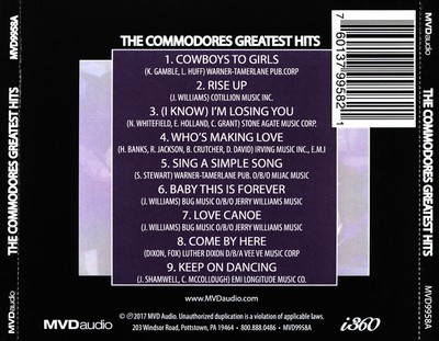 COMMODORES - GREATEST HITS NEW CD 760137995821| eBay