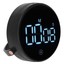 (Black)Digital Stopwatch Silent Round Clock With Magnetic Black Display ...