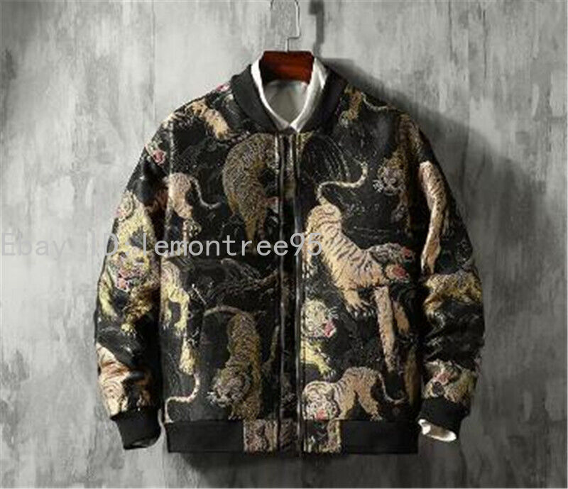 Japanese Embroidery Men Jacket Coat Man Fall Spring Coat Bomber Jacket ...