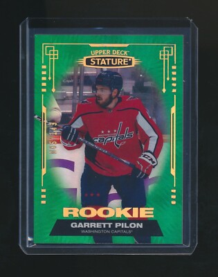 GARRETT PILON 2021-22 UPPER DECK STATURE GREEN RC PARALLEL 045/149 | eBay