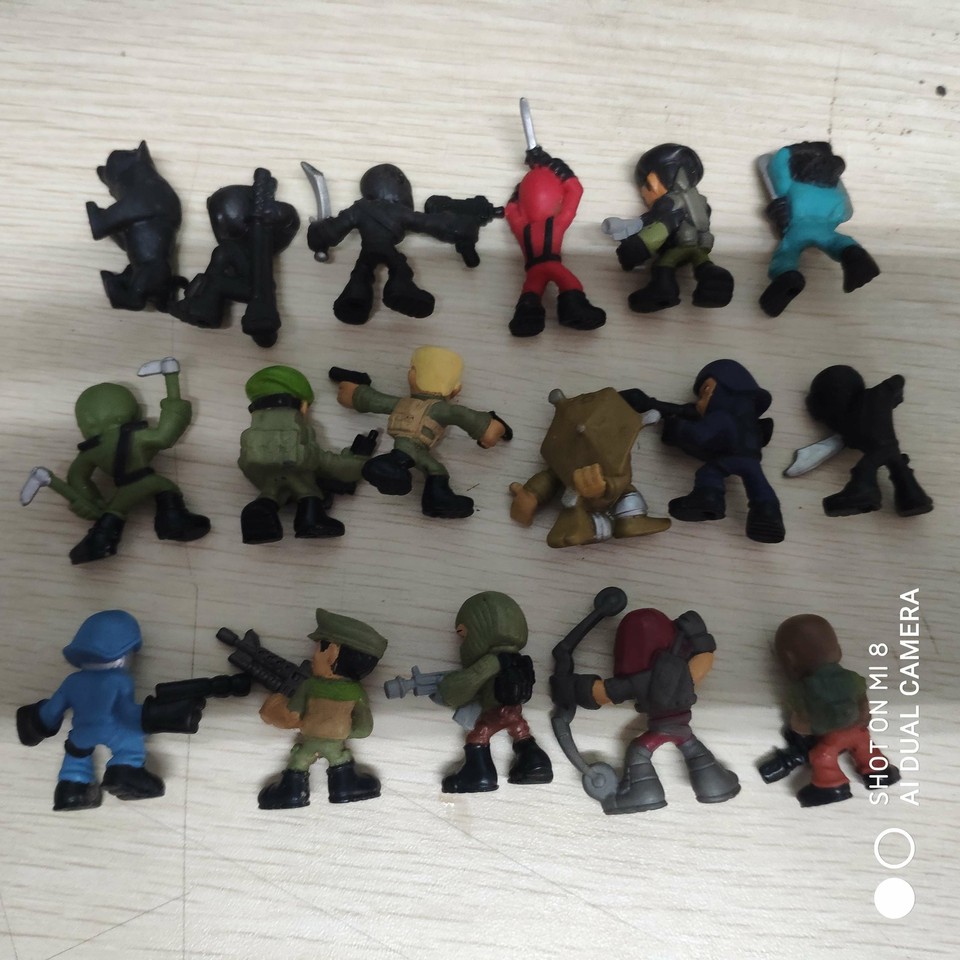 Lot of 17pcs GI Joe Micro Force Thunder Ninja Army Man Mini Figures | eBay