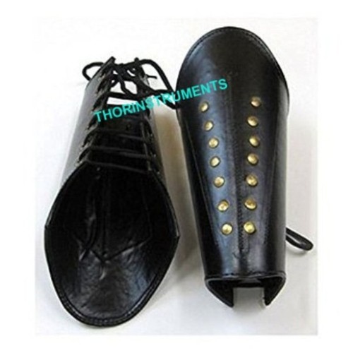 LEATHER ARM GUARDS ACCENT SET Greece Roman Leather Arm Embrace A7 | eBay