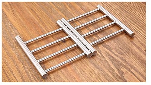 8x9 Metal Adjustable Trivet Wite from 9" to 15" Multi-Purpose Spoon ...