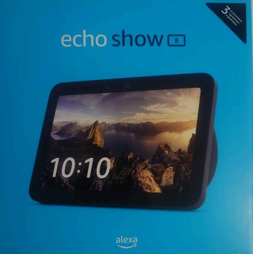 AMAZON ECHO SHOW 8 (3rd Generation) in Black - Model R85SD6 - Brand New ...