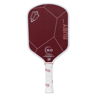 NEW Six Zero Pickleball Ruby Power Paddle–LimitedEdition Raw Carbon ...