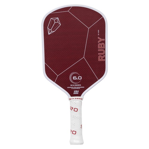 NEW Six Zero Pickleball Ruby Power Paddle–LimitedEdition Raw Carbon ...