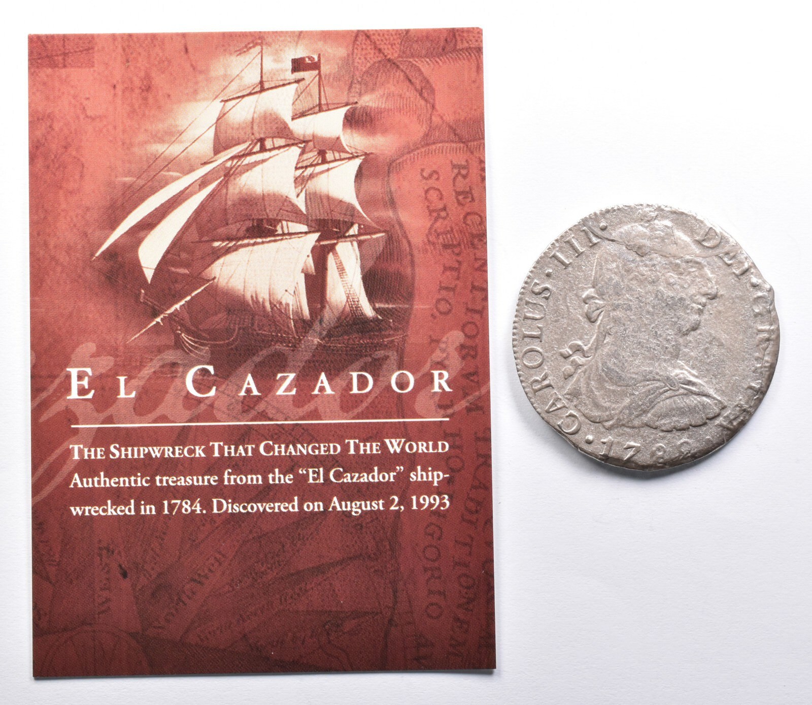 1782 El Cazador Spanish Colonial 8 Reales Shipwreck Coin *3613 | eBay