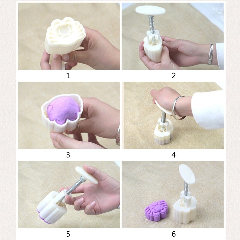 Chestnut Baking Mold Moon Cake Mold Hand Press Cookie Stamps Mold Mid ...