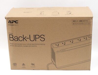 APC BE425M UPS 425VA 120V Backup OPENED BOX / NEVER USED / MINT ...