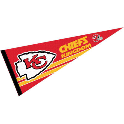 KC Chiefs Chiefs Kingdom Pennant Flag | eBay