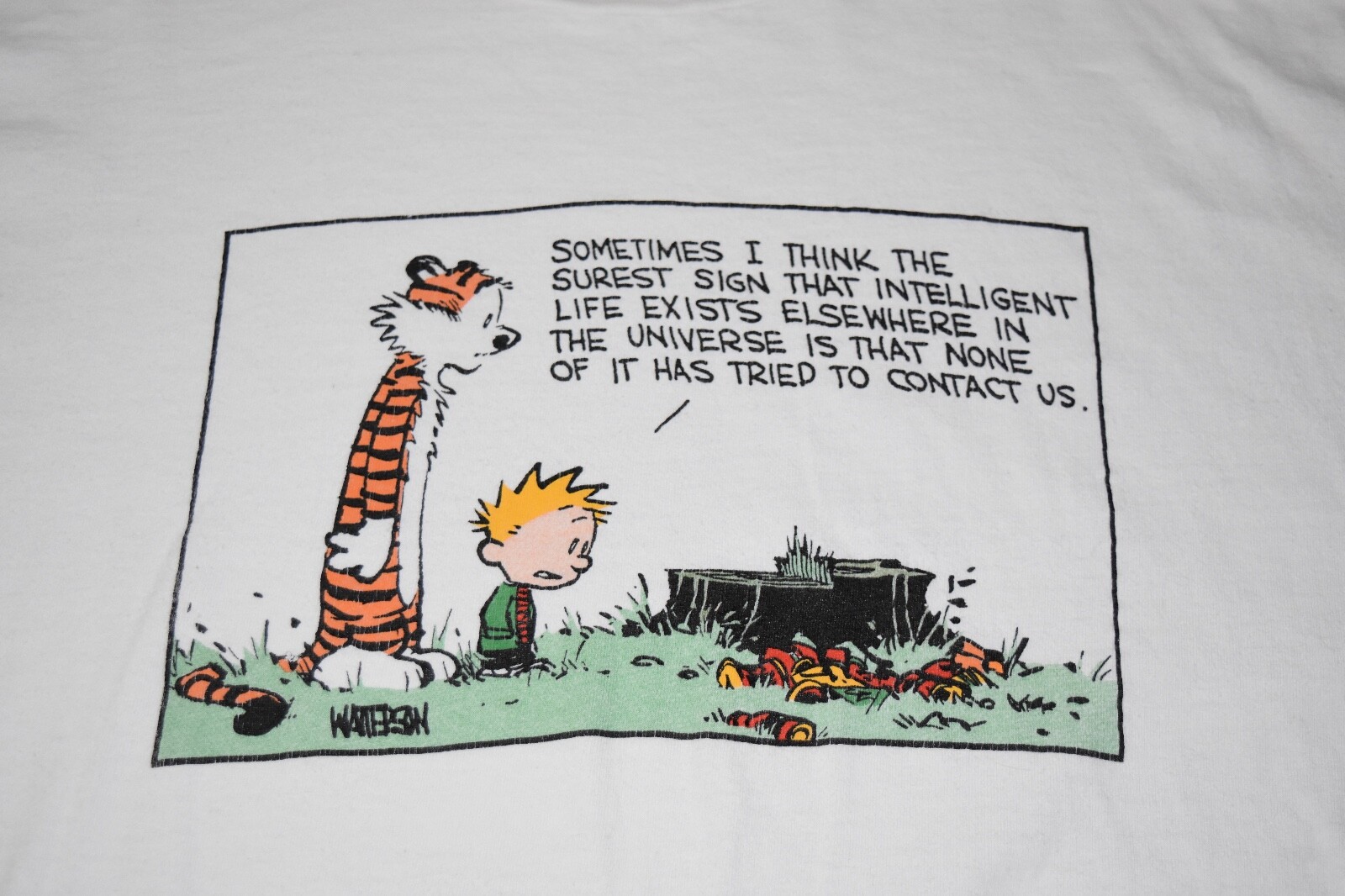 VTG Calvin and Hobbes Intelligent Life Exists Elsewhe… - Gem