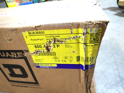 New MJA36800 Square D PowerPact I line Circuit Breaker 65kA@480v 3P ...