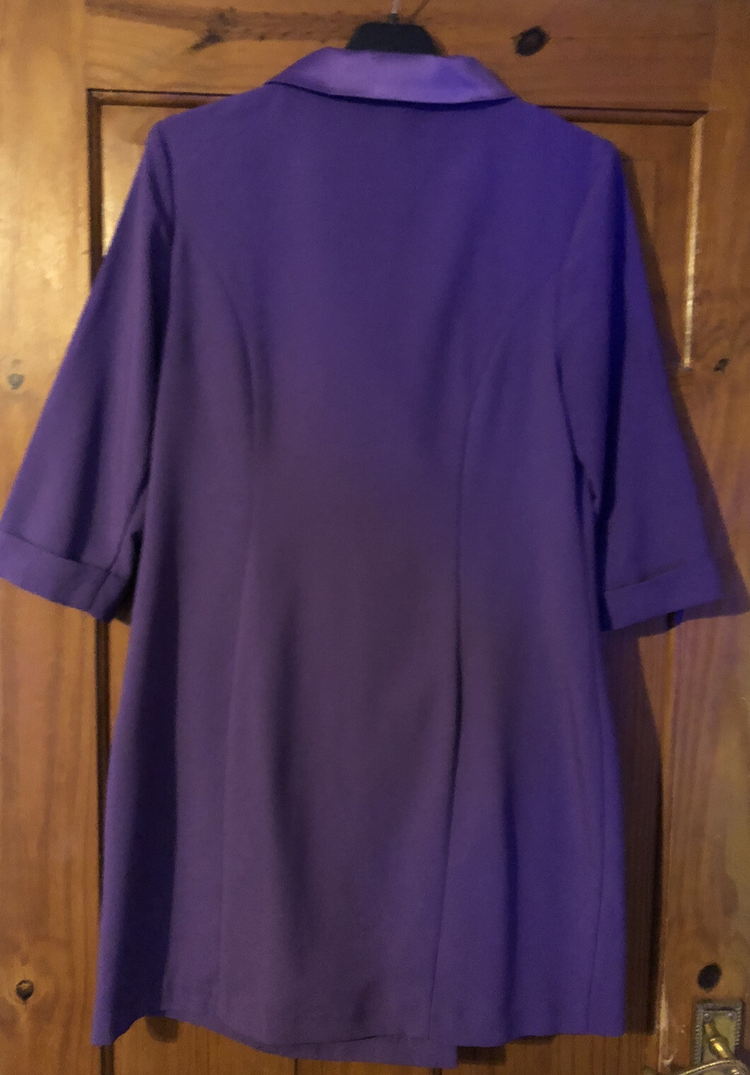 Primark Purple Satin Trim Blazer Dress Size 12 | eBay