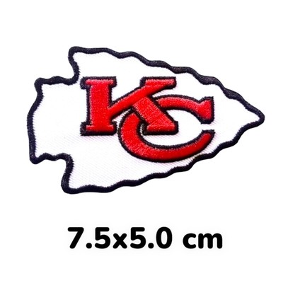Football Kansas City Chiefs Logo 7.5x5.0 cm. Embroidered Patch Iron on ...