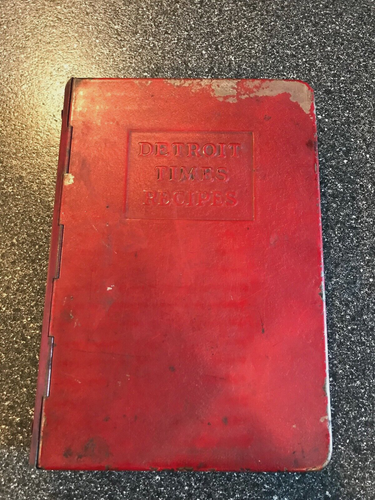 The Detroit Times Cook Book Of Vivette Recipes Vintage Metal Red 1935 ...