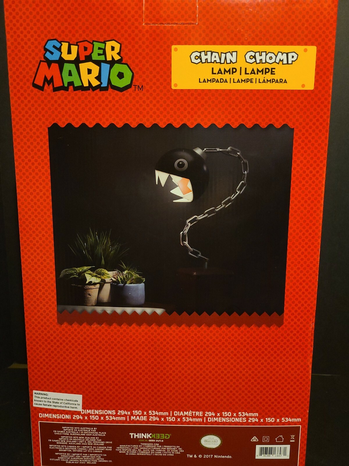 Super Mario Chain Chomp Lamp Super Rare New Sealed | eBay