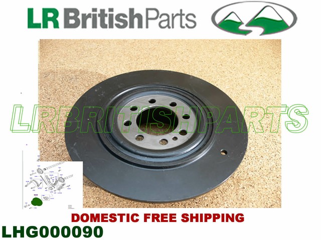 2003-2005 Range Rover Crankshaft Pulley Harmonic Balancer 36 LHG000090 ...