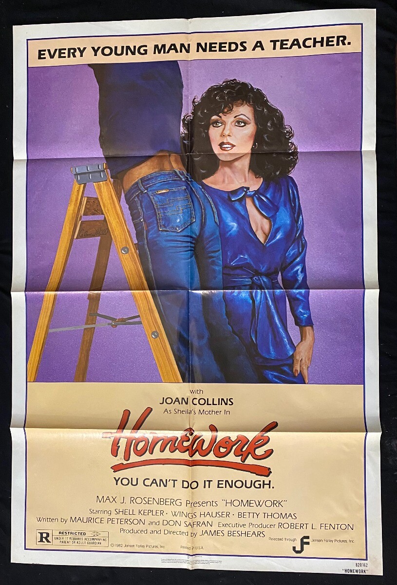MOVIE POSTER: Homework One Sheet Movie Poster- 1982 Joan Collins | eBay