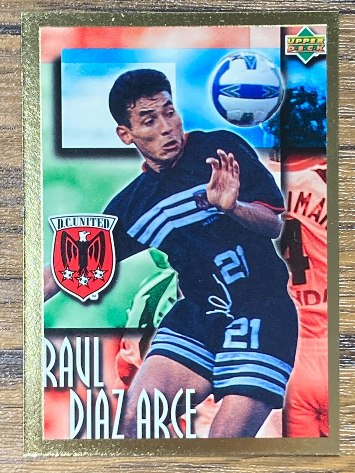 Upper Deck Bandai MLS Gold Card 1997 #47 Raul Diaz Arce D.C. United | eBay