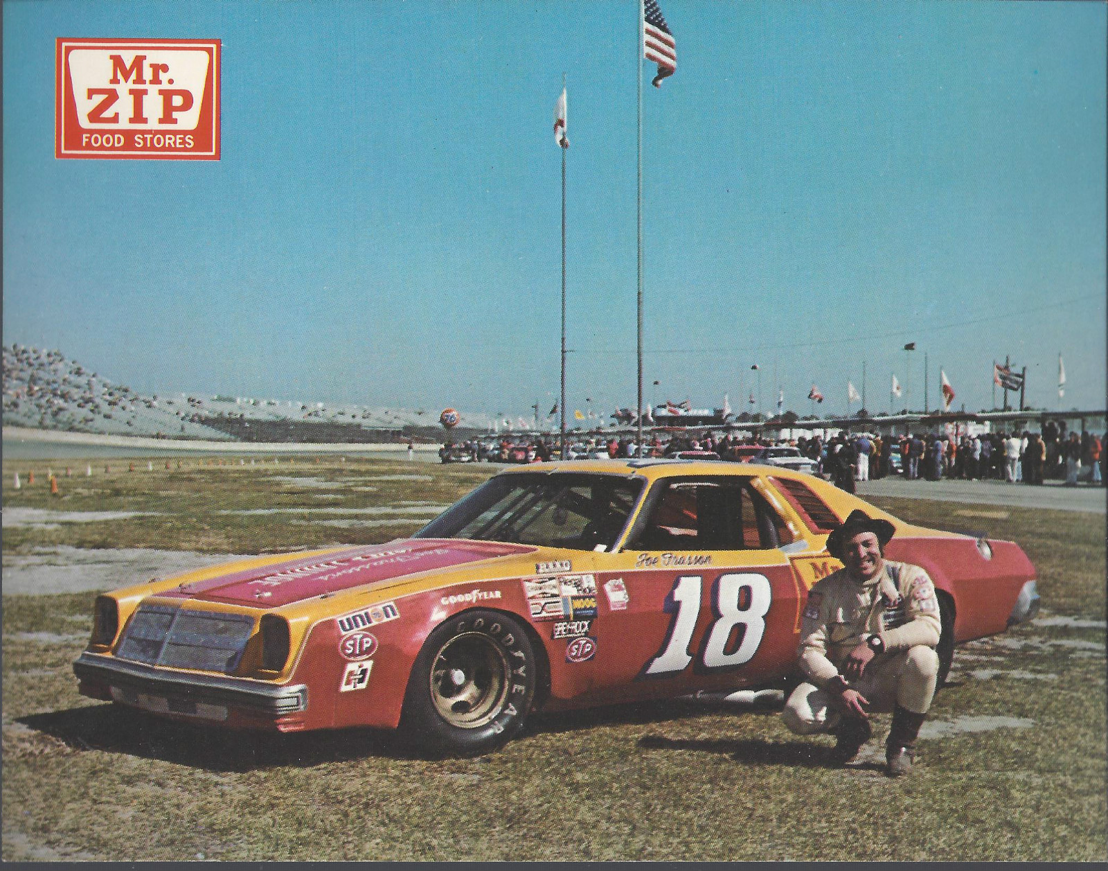 1976 JOE FRASSON "MR ZIP FOOD STORES" #18 NASCAR WINSTON CUP SERIES ...