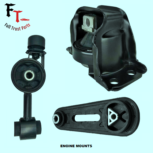 2007-2012 -- SET OF 3 ENGINE MOUNTS FOR NISSAN VERSA (1.8L, L4, 1798cc ...