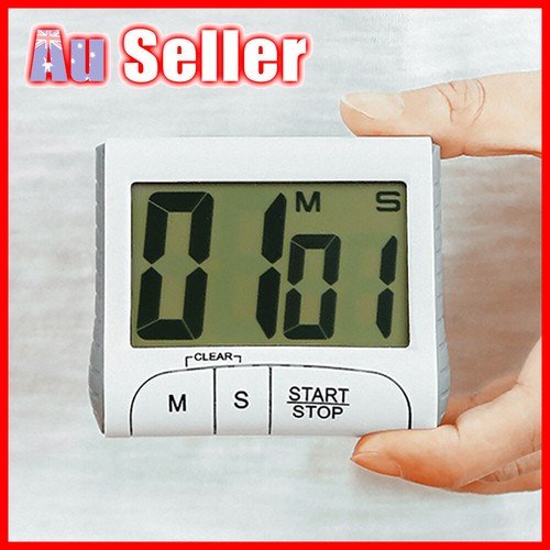 Digital Timer Loud Down Magnetic Stick Alarm Sport Clock Count Kitchen ...