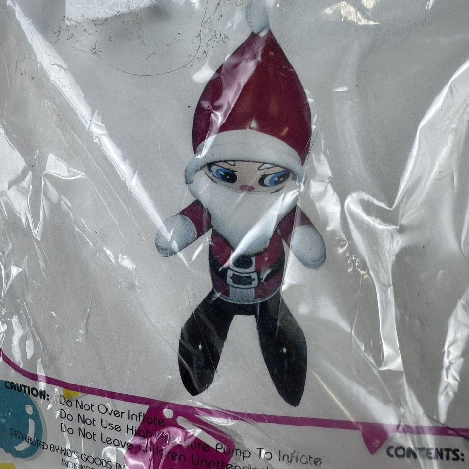 Vintage Blow Up Santa Claus 28" Christmas Inflatable Vinyl New factory ...