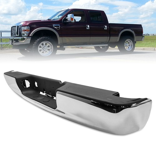 For 2008-2016 Ford F250 F350 F450 Chrome Steel Rear Bumper Assembly 08 ...