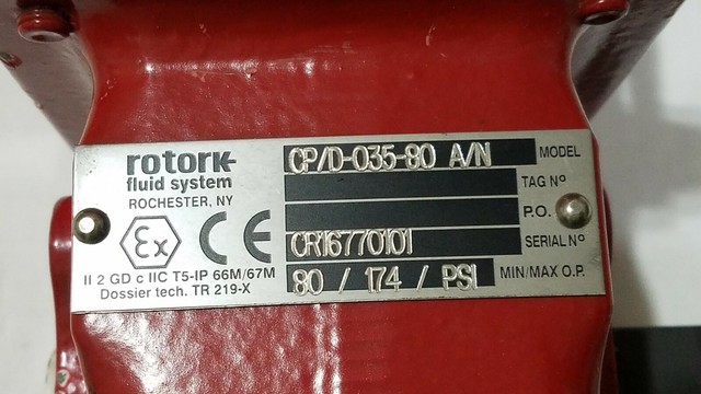 Rotork cp range pneumatic actuator CP/D-035-80 A/N 80/174 PSI NEW | eBay