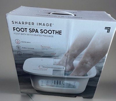 NEW Sharper Image Foot Spa Soothe Foot Bath w/Heated Massage Pedicure ...