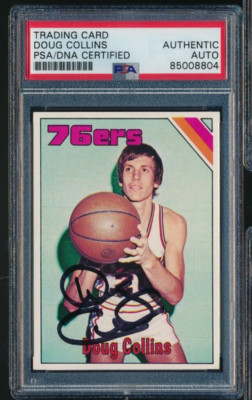 1975 TOPPS #148 DOUG COLLINS signed auto autograph PSA/DNA dead ...