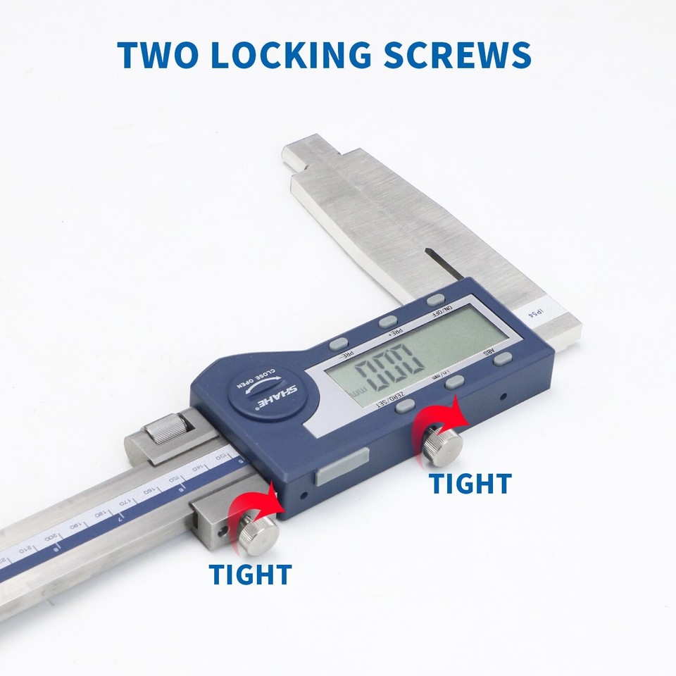 SHAHE 40''1000mm Electronic Digital Caliper Heavy Duty Long Jaw Digital ...