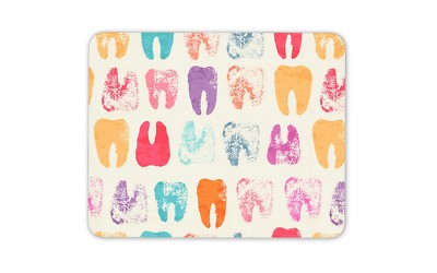 Funky Teeth Mouse Mat Pad - Dentist Dental Nurse Tooth Gift PC Computer ...